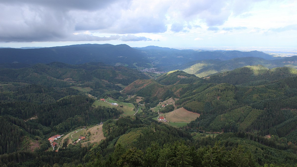Buchkopfturm - Oppenau-Maisach / Schwarzwald - Blick nach Westen - Foto ...