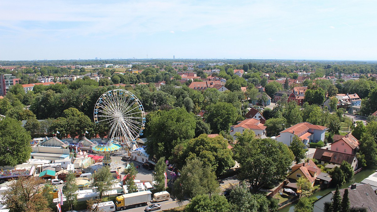 Rathaus Dachau - Blick nach Südosten - Foto-Webcam.eu