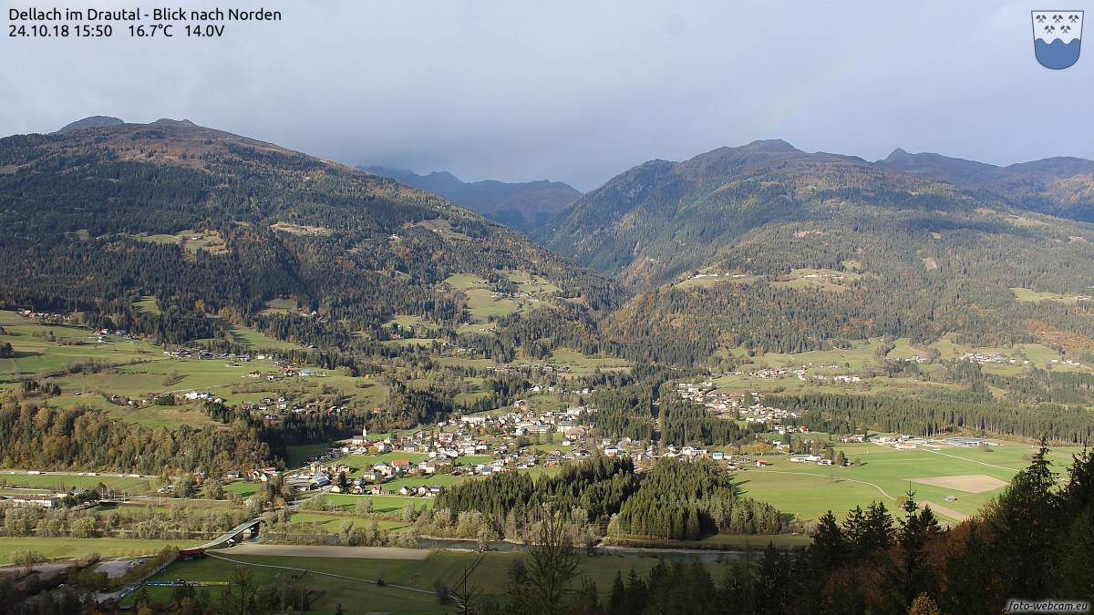 Dellach im Drautal - Blick nach Norden - Foto-Webcam.eu