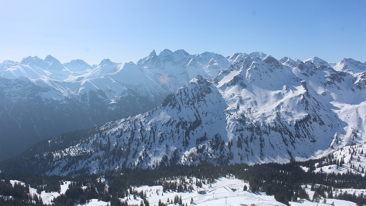 Fellhornbahn Gipfelstation - Oberstdorf - Blick nach Südosten - Foto ...