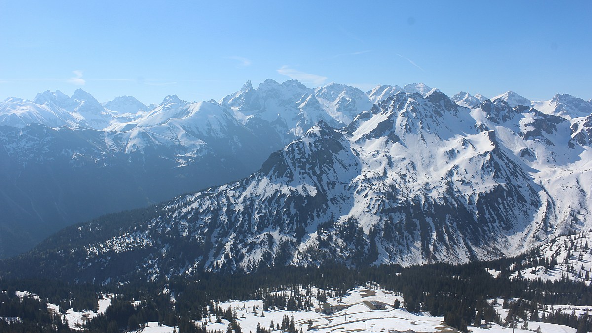Fellhornbahn Gipfelstation - Oberstdorf - Blick nach Südosten - Foto ...