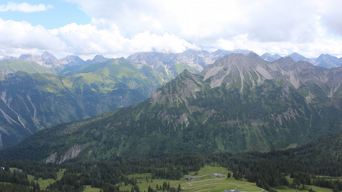 Fellhornbahn Gipfelstation - Oberstdorf - Blick nach Südosten - Foto ...
