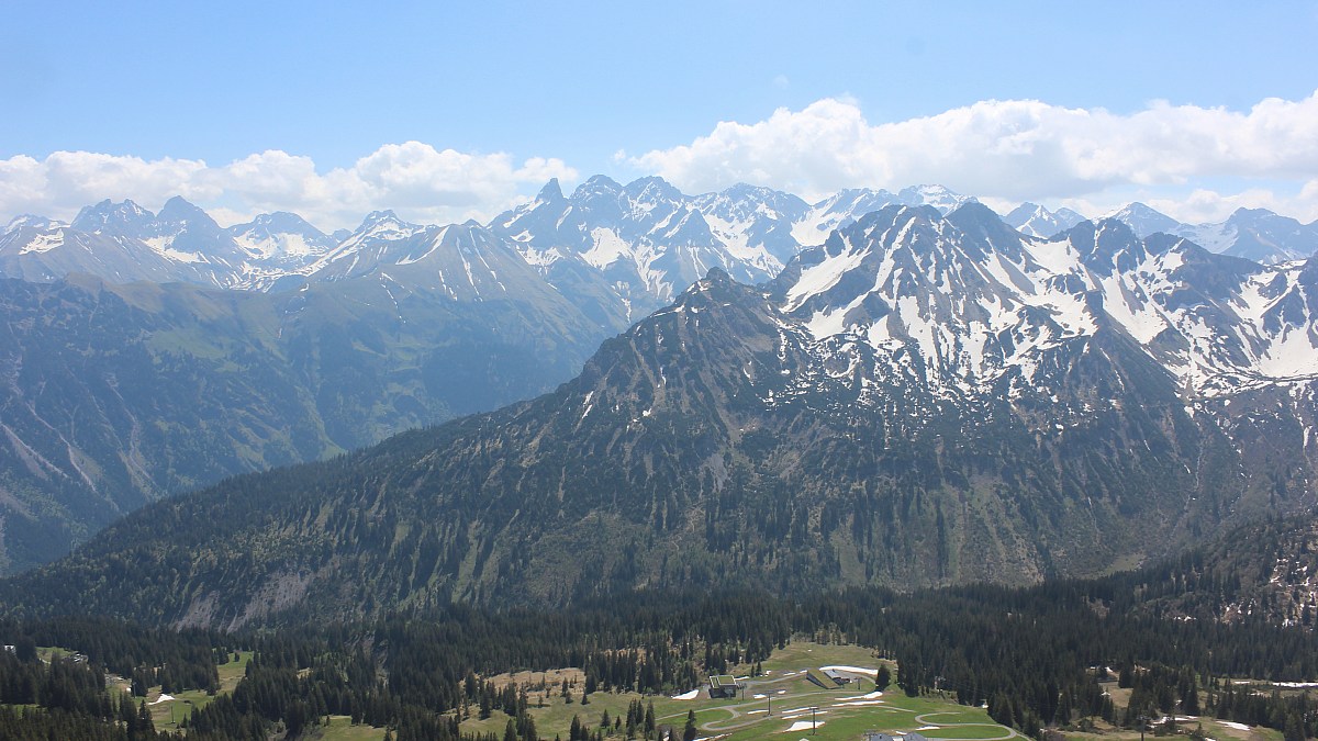 Fellhornbahn Gipfelstation - Oberstdorf - Blick nach Südosten - Foto ...