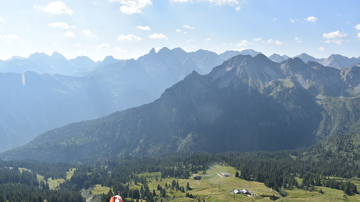 Fellhornbahn Gipfelstation - Oberstdorf - Blick nach Südosten - Foto ...
