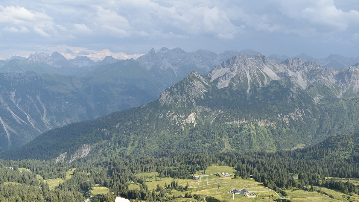 Fellhornbahn Gipfelstation - Oberstdorf - Blick nach Südosten - Foto ...