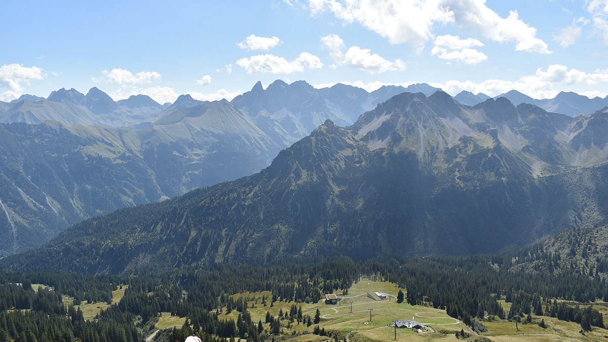 Fellhornbahn Gipfelstation - Oberstdorf - Blick nach Südosten - Foto ...