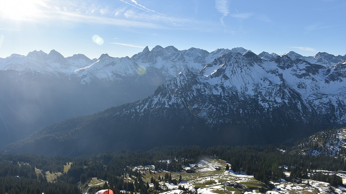 Fellhornbahn Gipfelstation - Oberstdorf - Blick nach Südosten - Foto ...