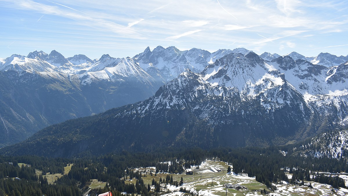 Fellhornbahn Gipfelstation - Oberstdorf - Blick nach Südosten - Foto ...