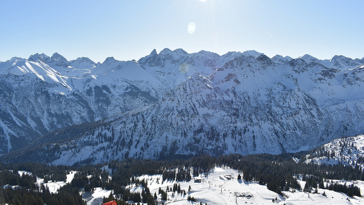 Fellhornbahn Gipfelstation - Oberstdorf - Blick nach Südosten - Foto ...