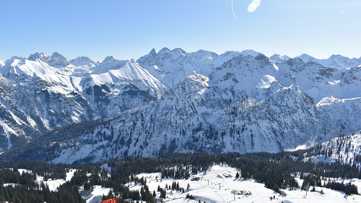 Fellhornbahn Gipfelstation - Oberstdorf - Blick nach Südosten - Foto ...