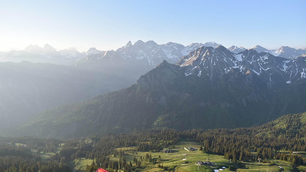 Fellhornbahn Gipfelstation - Oberstdorf - Blick nach Südosten - Foto ...