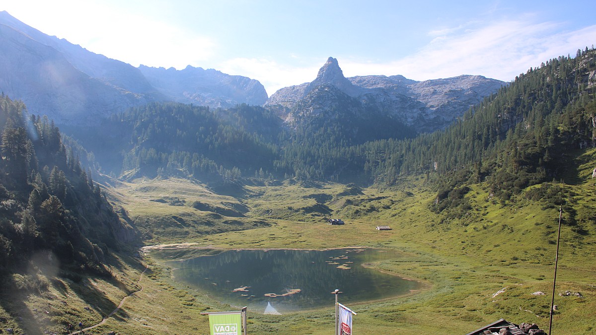 Kärlingerhaus am Funtensee - Blick nach Südosten - Foto-Webcam.eu
