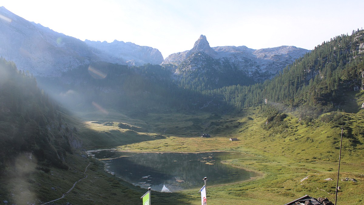 Kärlingerhaus am Funtensee - Blick nach Südosten - Foto-Webcam.eu