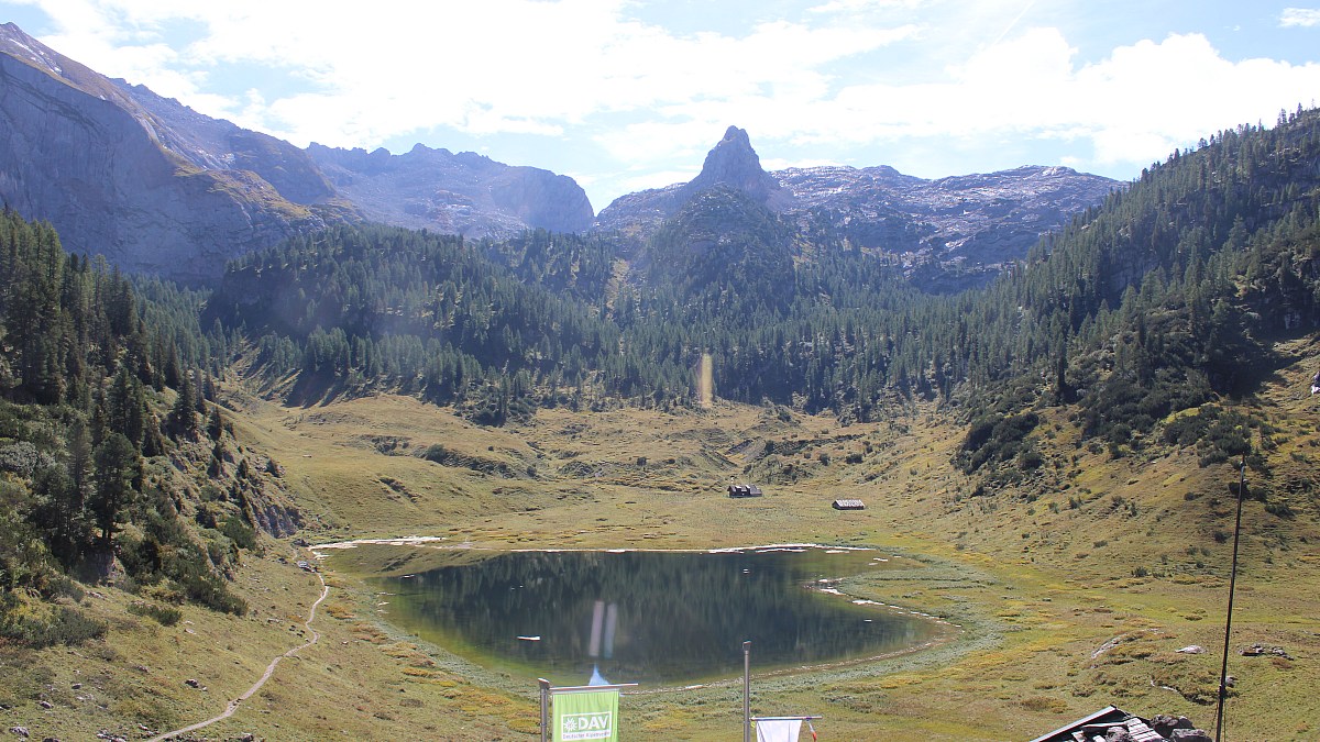 Kärlingerhaus am Funtensee - Blick nach Südosten - Foto-Webcam.eu