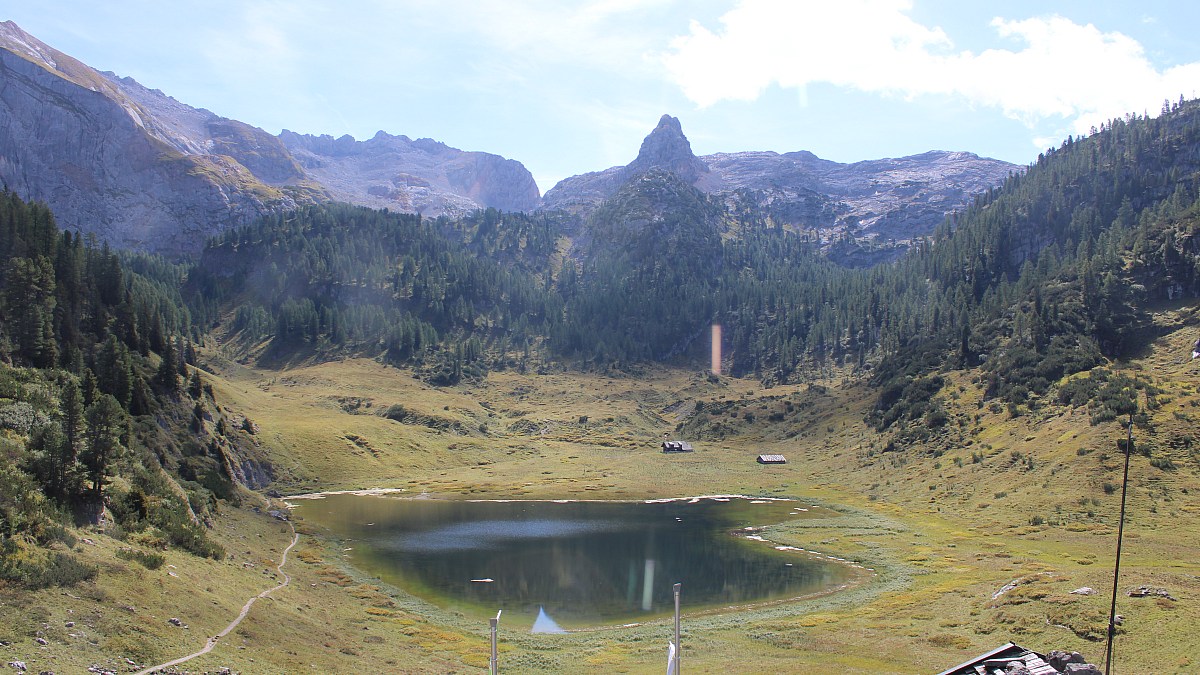 Kärlingerhaus am Funtensee - Blick nach Südosten - Foto-Webcam.eu