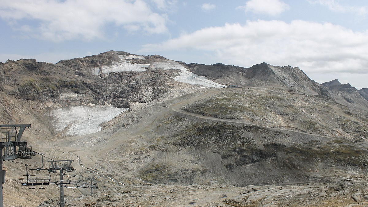 Mölltaler Gletscher / Bergstation Altecklift - Blick nach Nordosten ...