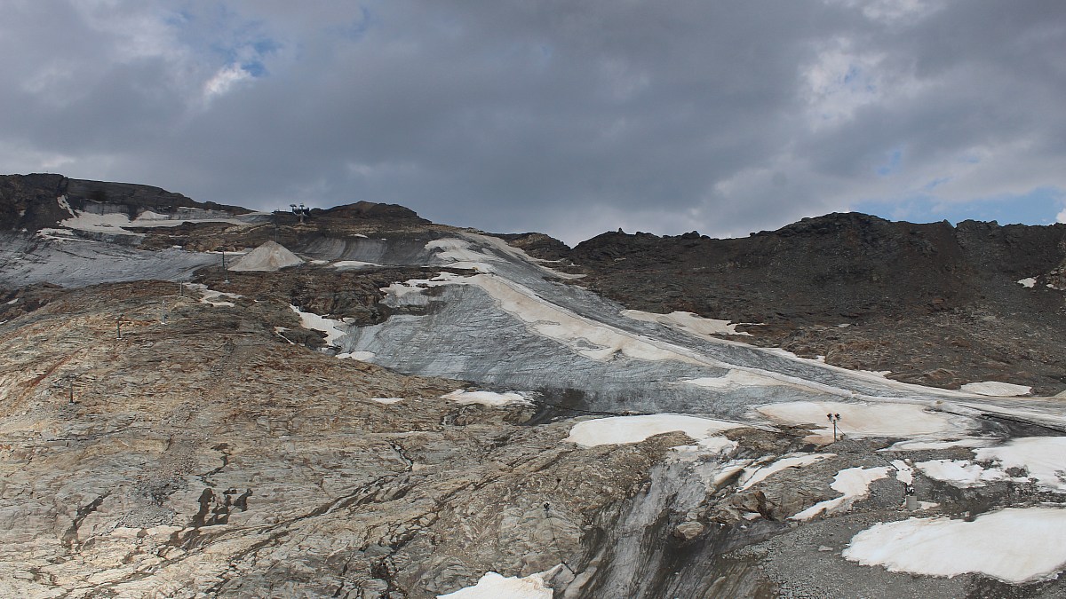 Mölltaler Gletscher / Bergstation Panoramabahn Klühspies - Blick nach ...