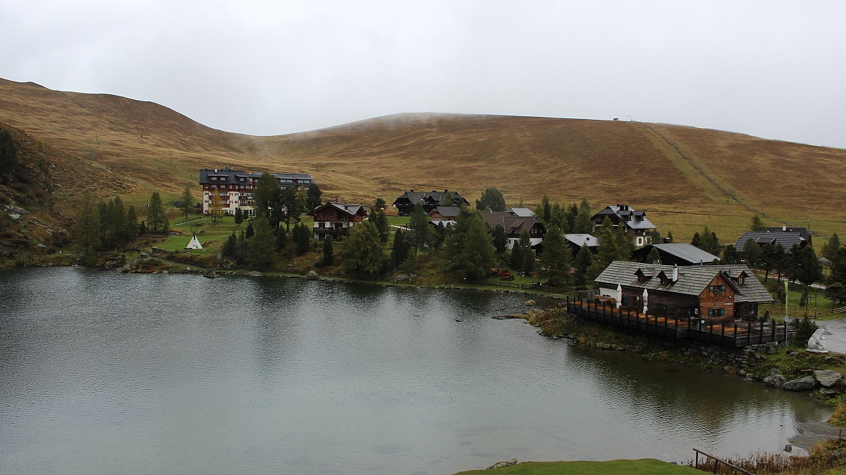 Falkertsee - Blick nach Norden zum Heidi-Hotel - Foto-Webcam.eu