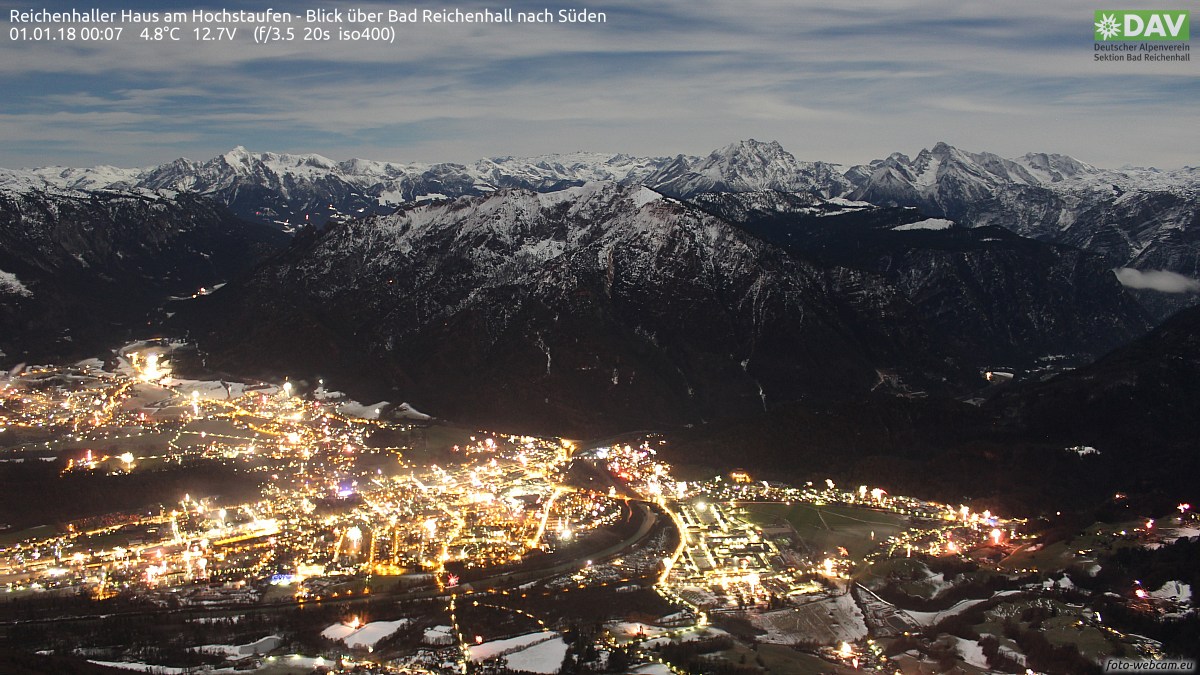Reichenhaller Haus am Hochstaufen - Blick über Bad Reichenhall nach ...