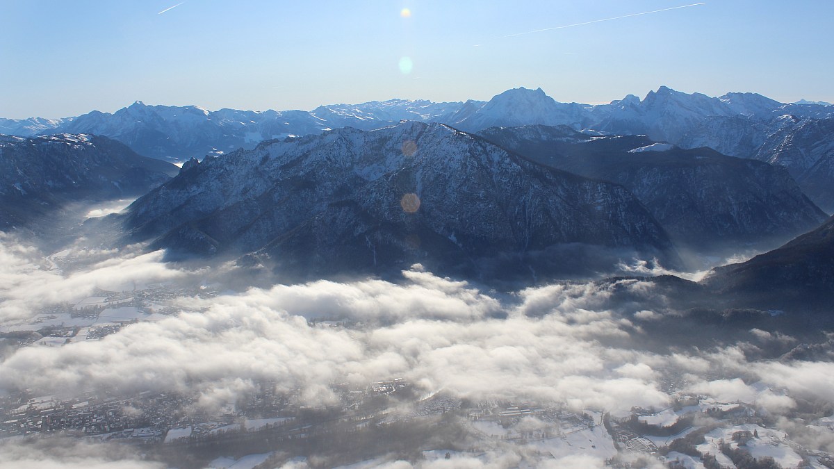 Reichenhaller Haus am Hochstaufen - Blick über Bad Reichenhall nach ...
