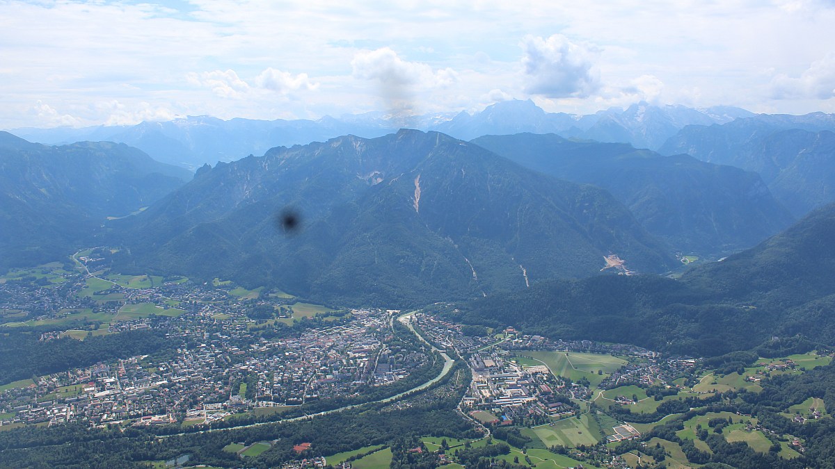 Reichenhaller Haus am Hochstaufen - Blick über Bad Reichenhall nach ...