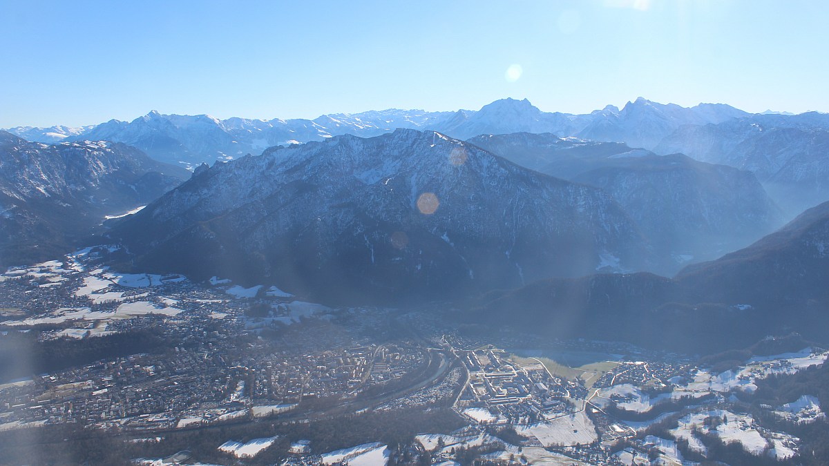 Reichenhaller Haus am Hochstaufen - Blick über Bad Reichenhall nach ...