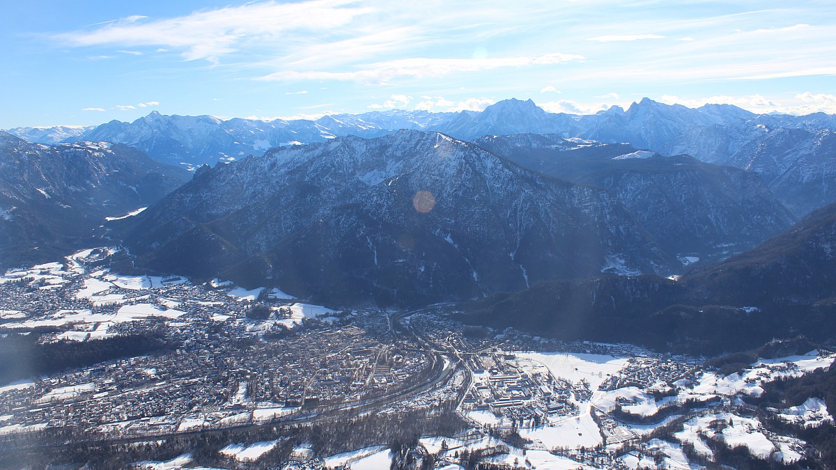 Reichenhaller Haus am Hochstaufen - Blick über Bad Reichenhall nach ...
