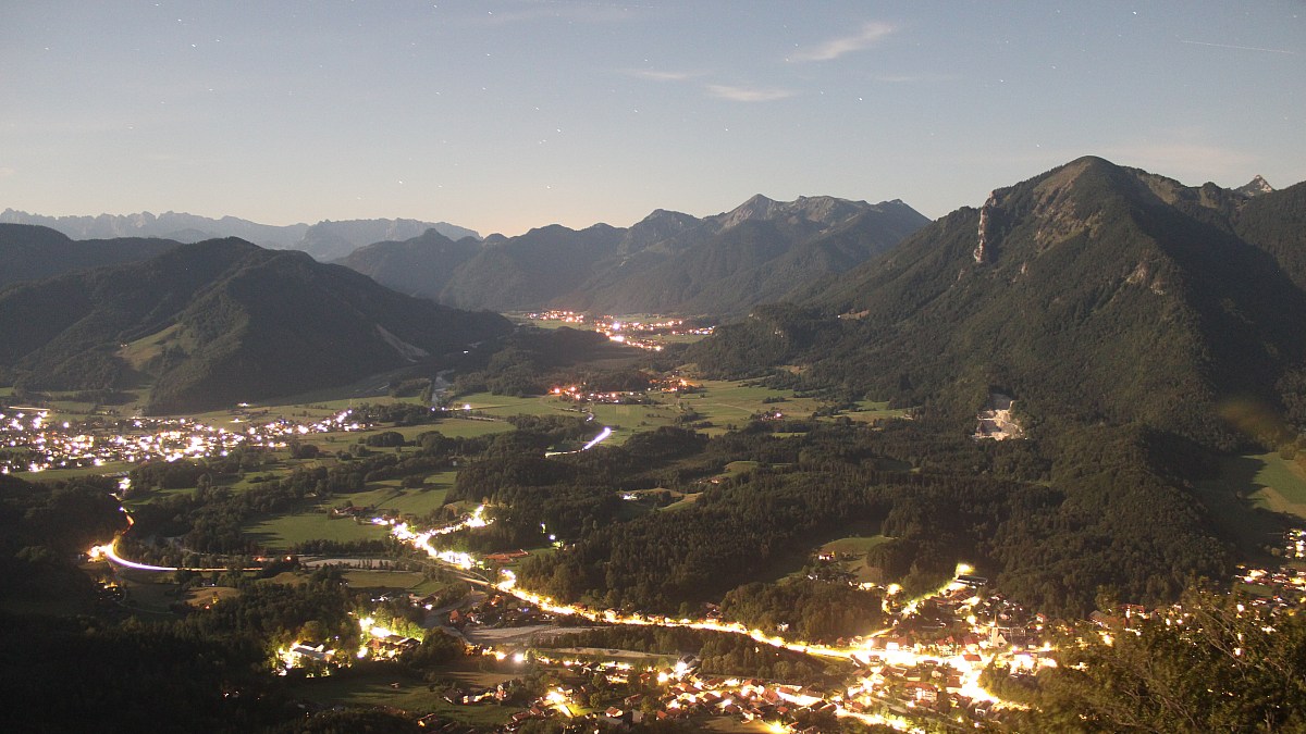Marquartstein / Schnappenberg - Blick übers Achental nach Südwesten ...