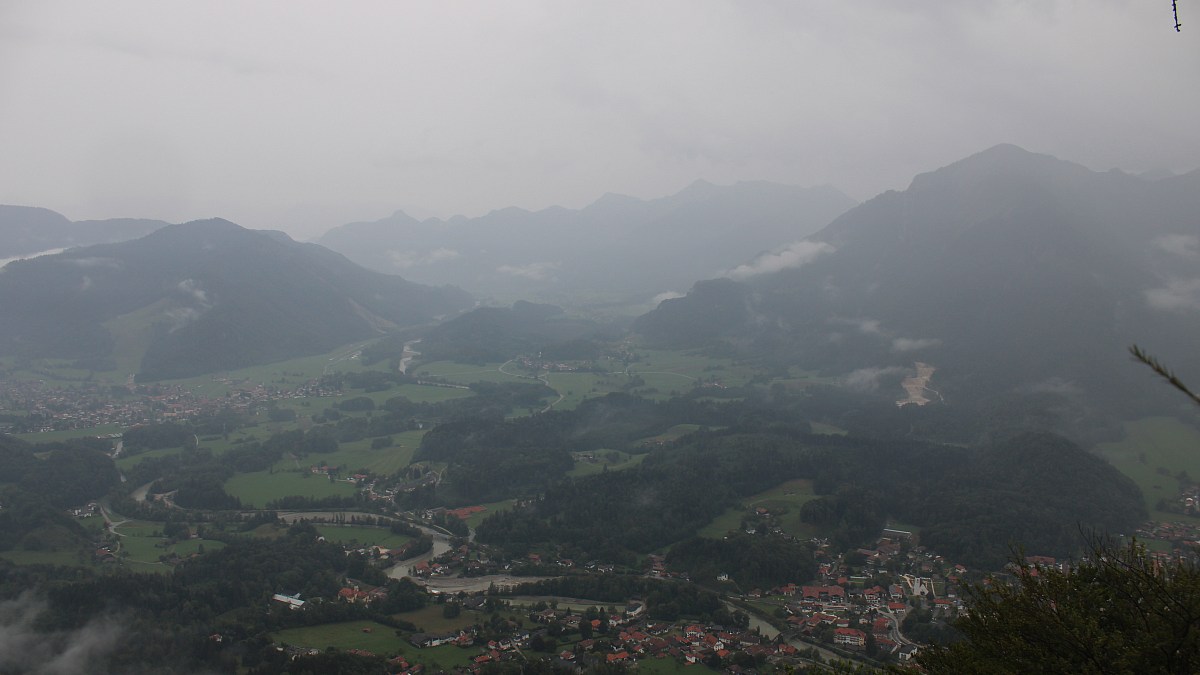 Marquartstein / Schnappenberg - Blick übers Achental nach Südwesten ...