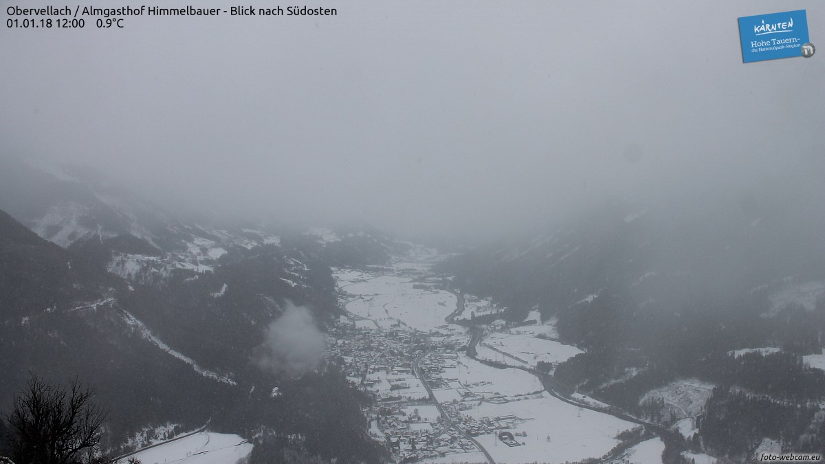 Obervellach / Almgasthof Himmelbauer - Blick nach Südosten - Foto-Webcam.eu