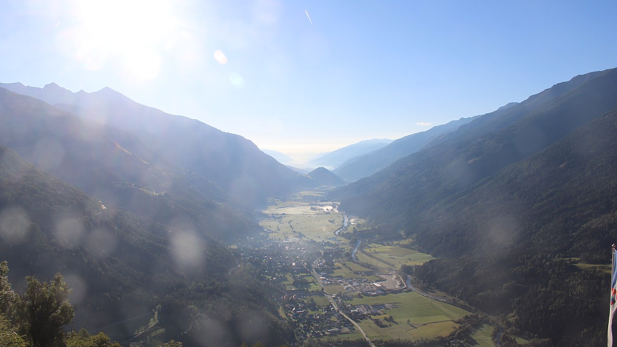 Obervellach / Almgasthof Himmelbauer - Blick nach Südosten - Foto-Webcam.eu