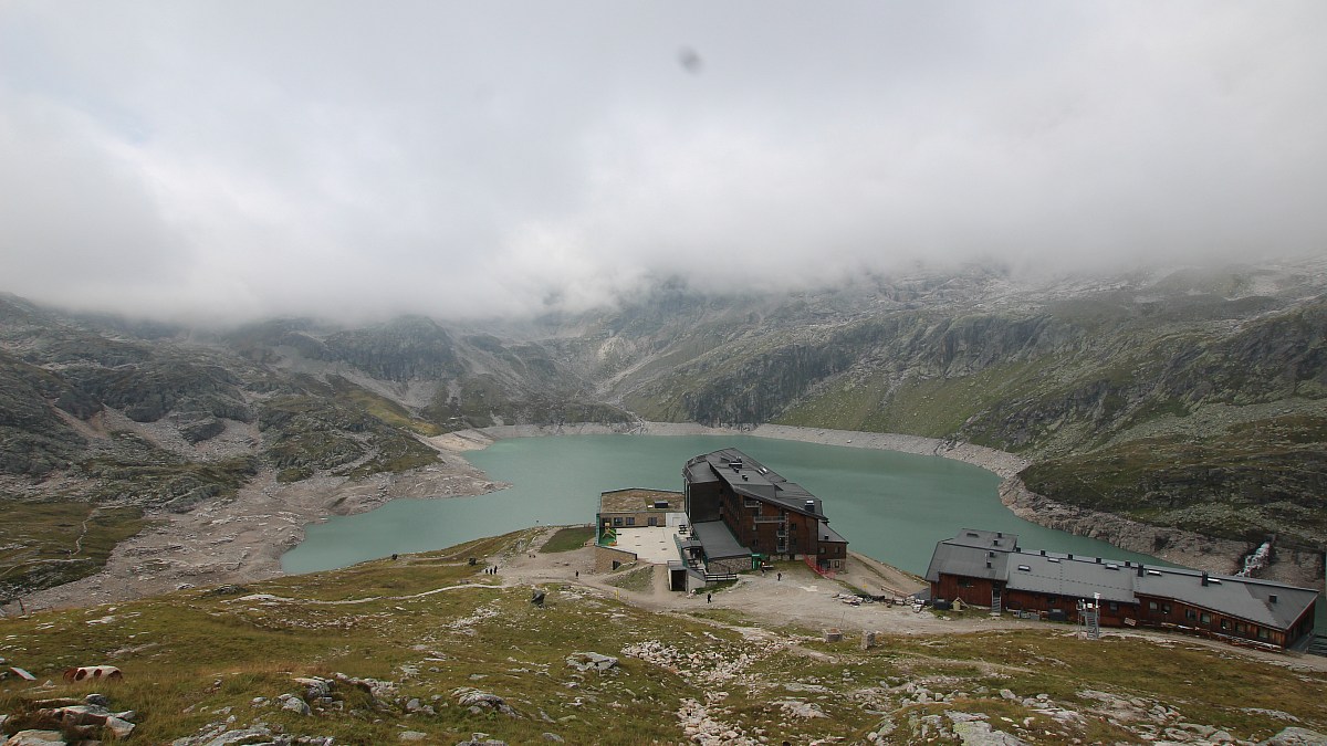 Berghotel Rudolfshütte - Weißsee Gletscherwelt - Blick nach Südwesten ...