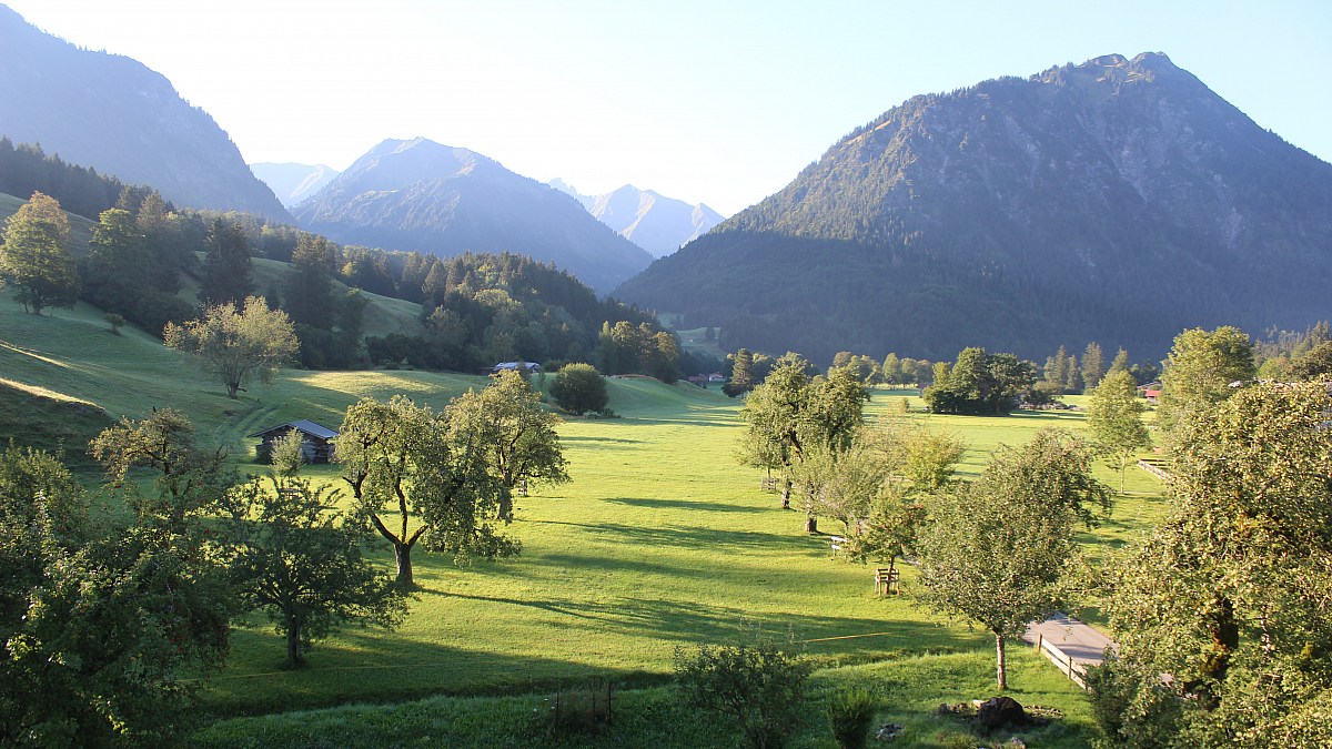 Oberstdorf / Scheibenhaus - Blick nach Süden - Foto-Webcam.eu