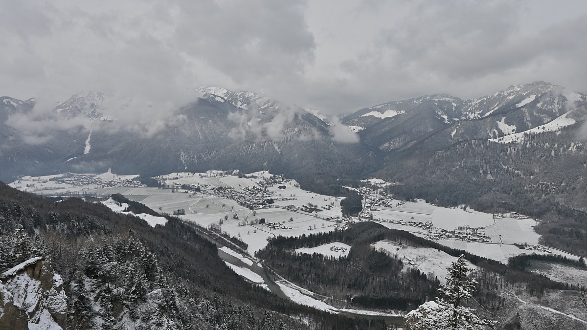 Schleching / Gscheuerwand - Blick nach Westen - Foto-Webcam.eu