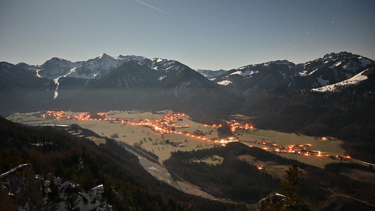 Schleching / Gscheuerwand - Blick nach Westen - Foto-Webcam.eu