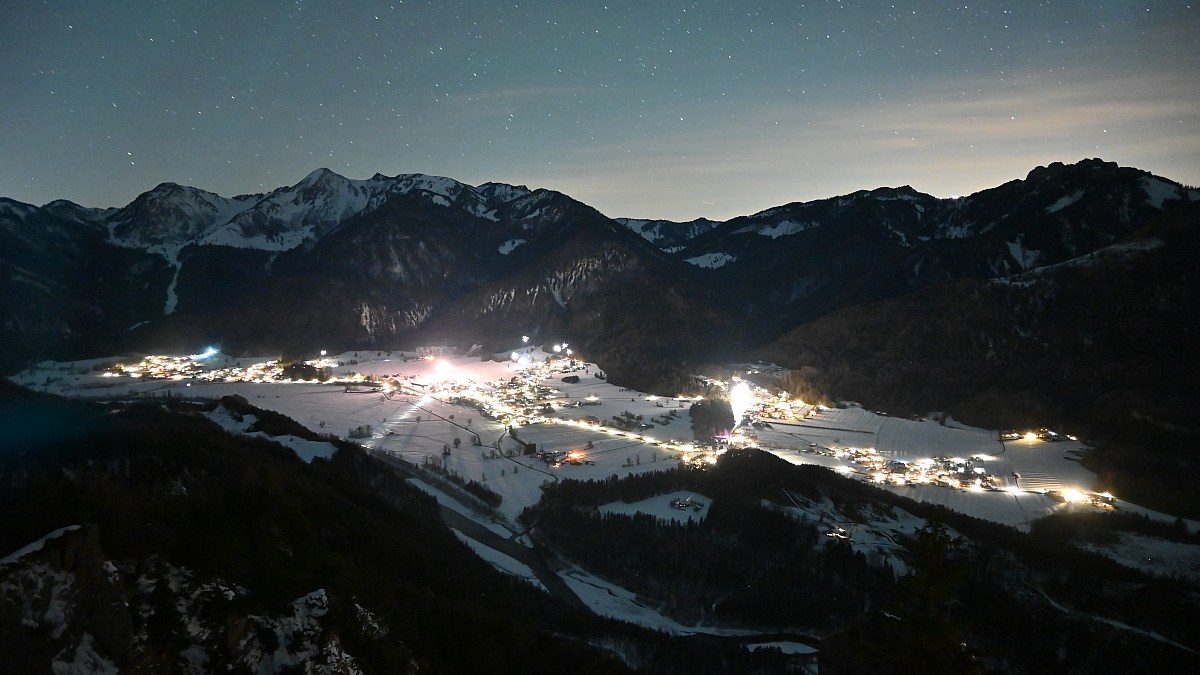 Schleching / Gscheuerwand - Blick nach Westen - Foto-Webcam.eu