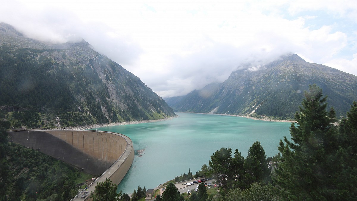 Schlegeis Stausee - Zillertaler Alpen - Blick nach Süden - Foto-Webcam.eu