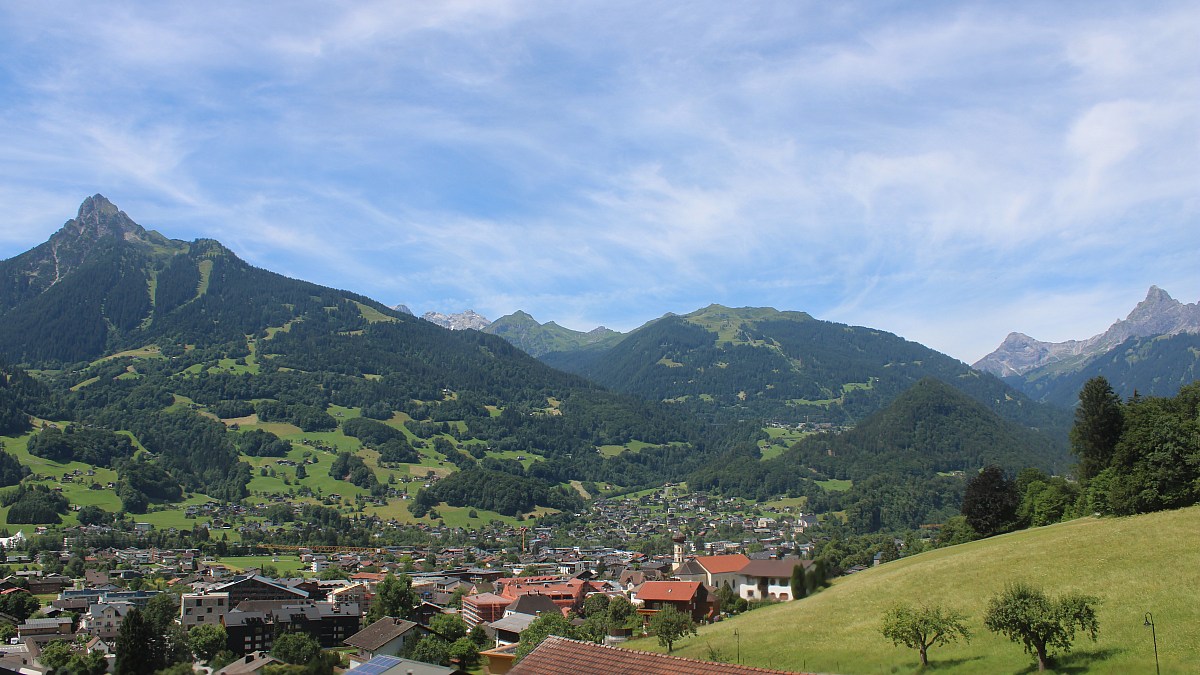Blick über Schruns nach Südwesten - Foto-Webcam.eu