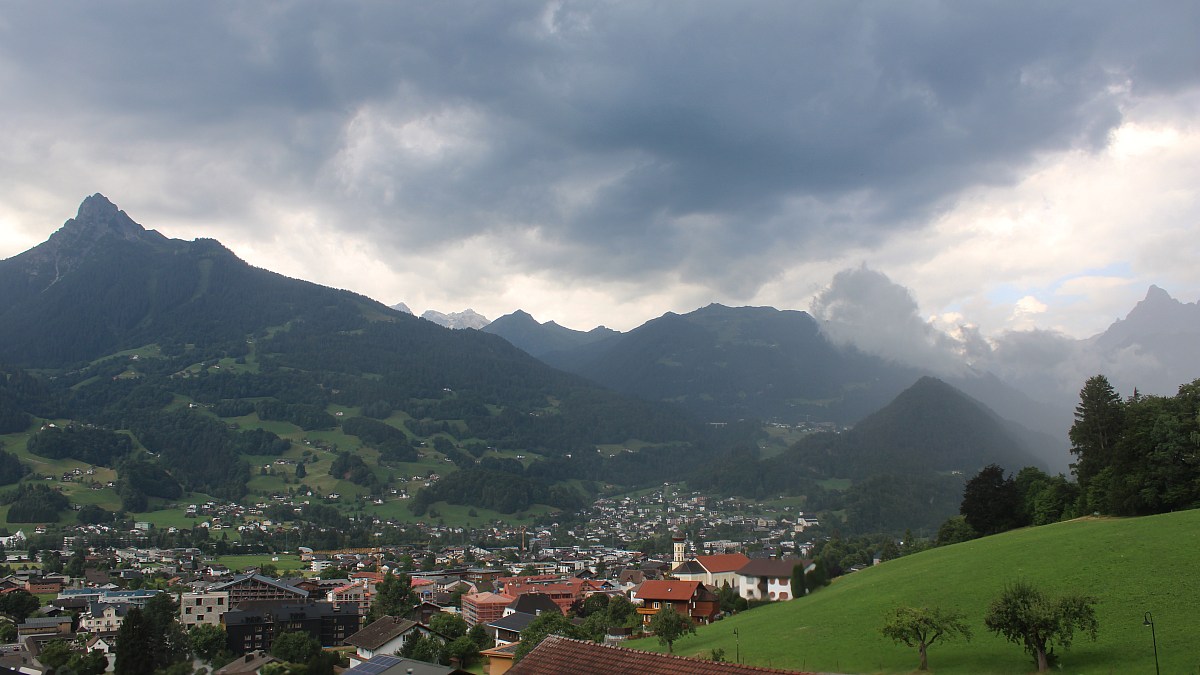 Blick über Schruns nach Südwesten - Foto-Webcam.eu