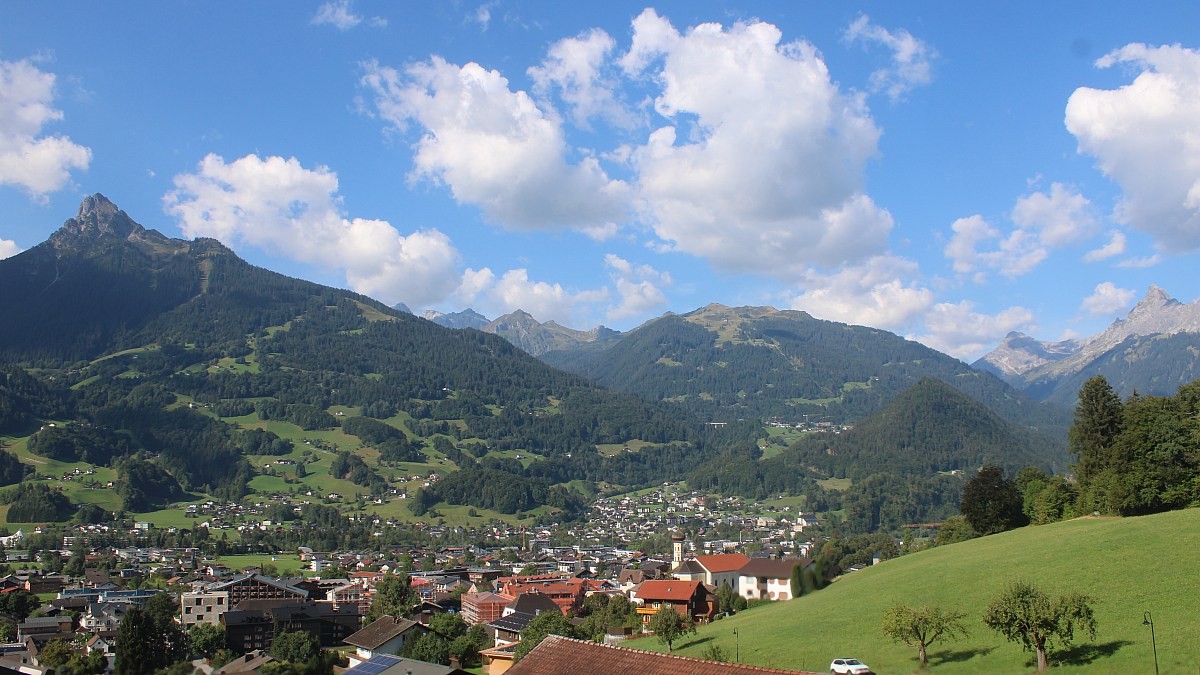 Blick über Schruns nach Südwesten - Foto-Webcam.eu