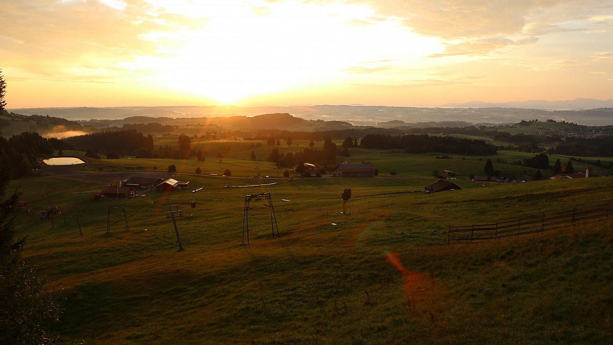 Schwärzenlifte - Eschach / Oberallgäu - Blick zum Gletschergumpen und ...