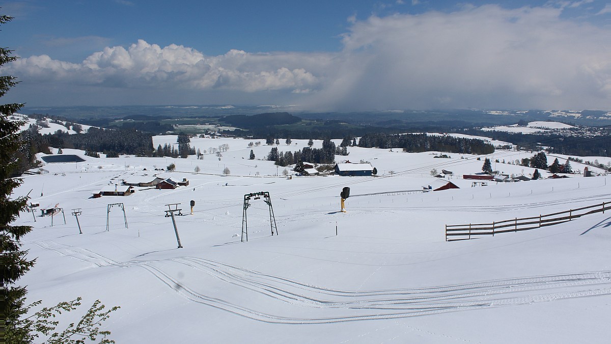 Schwärzenlifte - Eschach / Oberallgäu - Blick zum Gletschergumpen und ...