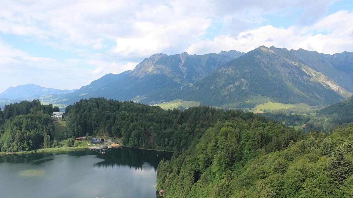 Heini-Klopfer-Skiflugschanze - Oberstdorf - Blick nach Nordosten - Foto ...