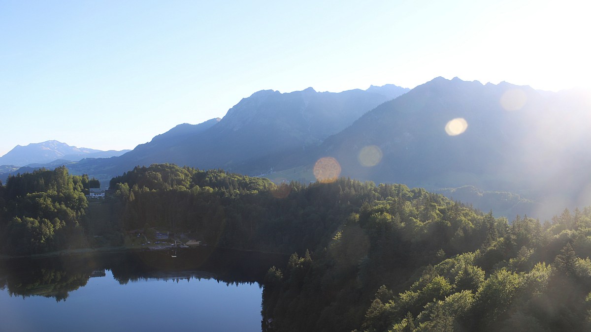 Heini-Klopfer-Skiflugschanze - Oberstdorf - Blick nach Nordosten - Foto ...
