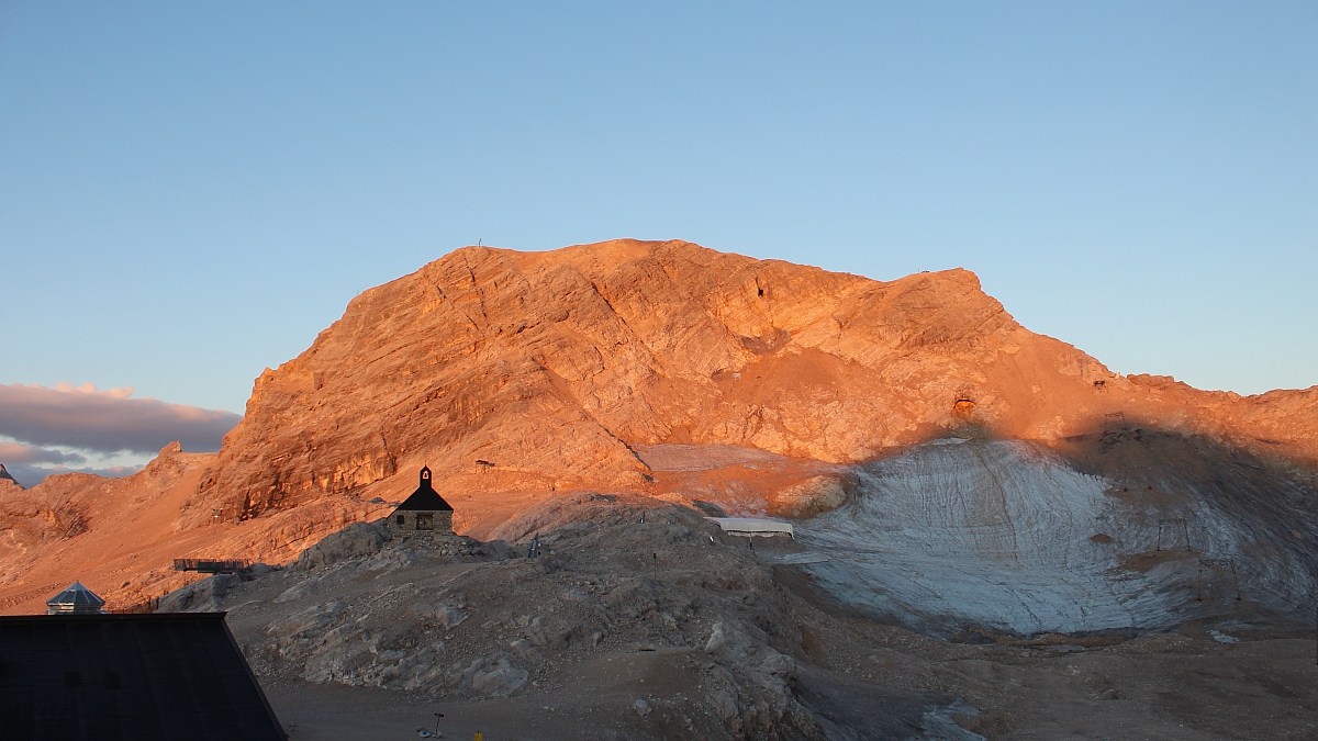 Sonnalpin - Gletscher-Skigebiet Zugspitze - Blick zum Schneefernerkopf ...