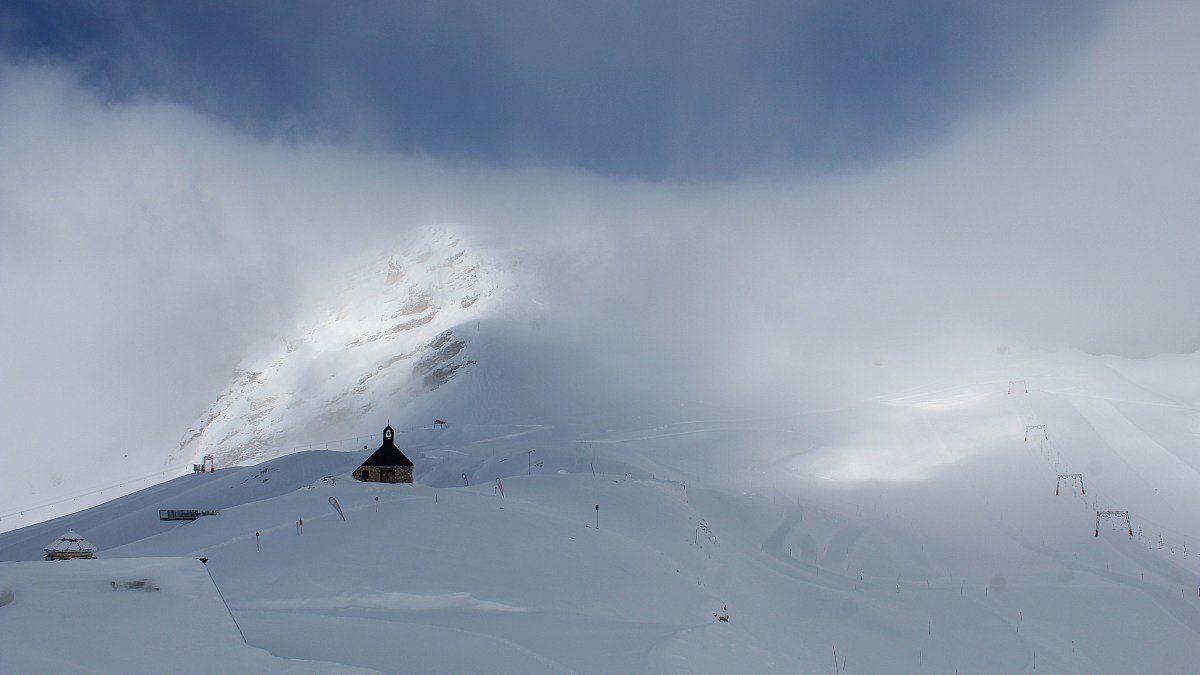 Sonnalpin - Gletscher-Skigebiet Zugspitze - Blick zum Schneefernerkopf ...