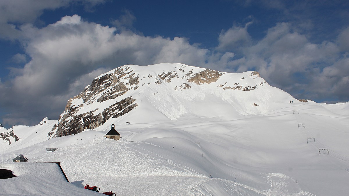 Sonnalpin - Gletscher-Skigebiet Zugspitze - Blick zum Schneefernerkopf ...