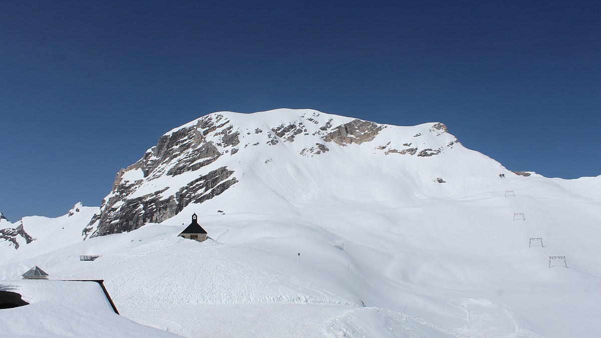 Sonnalpin - Gletscher-Skigebiet Zugspitze - Blick zum Schneefernerkopf ...