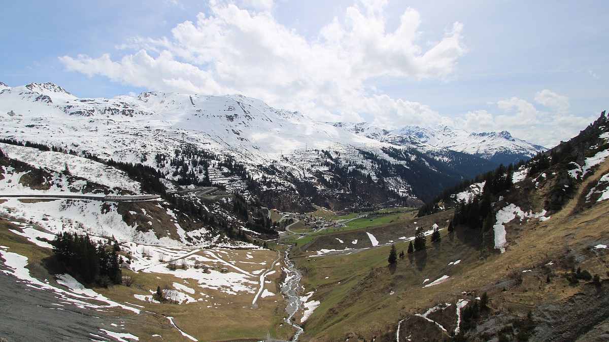 Stuben am Arlberg / Flexengalerie - Blick nach Südwesten - Foto-Webcam.eu