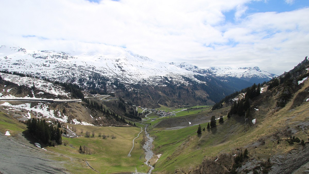 Stuben am Arlberg / Flexengalerie - Blick nach Südwesten - Foto-Webcam.eu